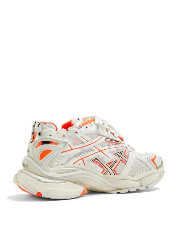 Balenciaga Runner Sneakers - White/orange/black