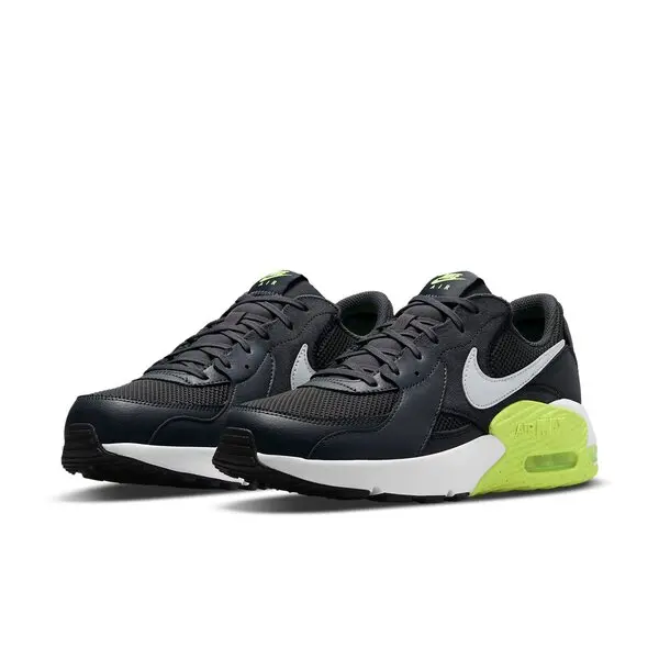 Nike Max Excee "dark Smoke Grey Volt - Black/white/green