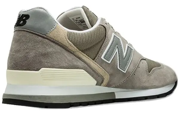 NEW BALANCE M996 Pigskin Leather Sneakers - Grey