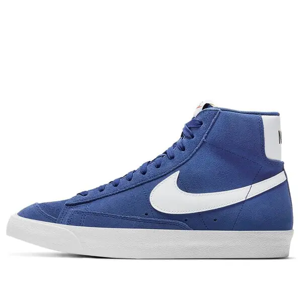 Nike Blazer Mid '77 Suede High Top Sneakers - Blue/white