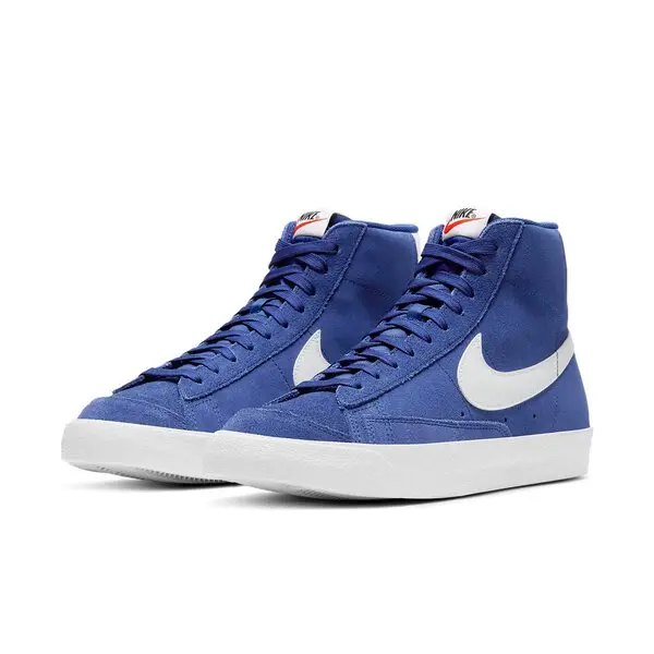 Nike Blazer Mid '77 Suede High Top Sneakers - Blue/white