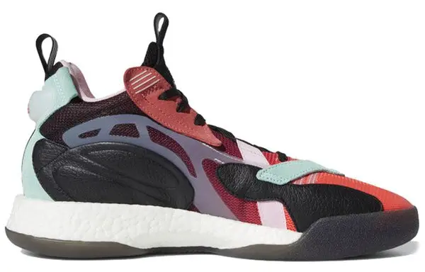 Adidas Basketball Zoneboost High Top Sneakers - Red/green