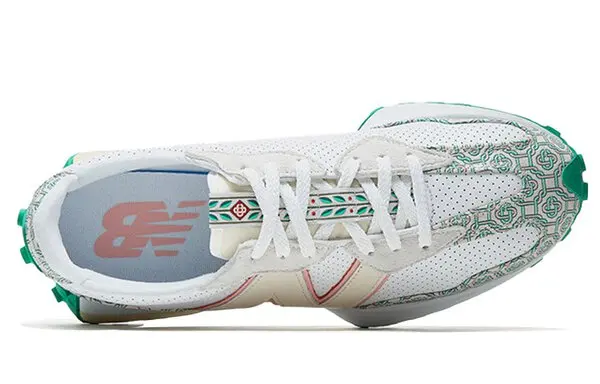 NEW BALANCE Casablanca X 327 "munsell White Green" Sneakers - Khaki/green