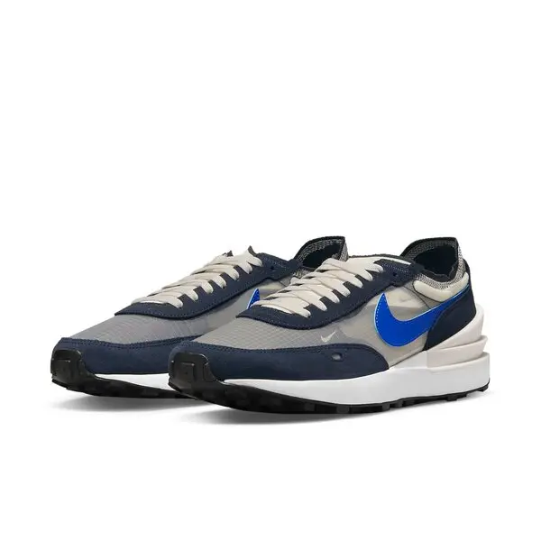 Nike Waffle One Se "hyper Royal" Sneakers - Gray/blue/white