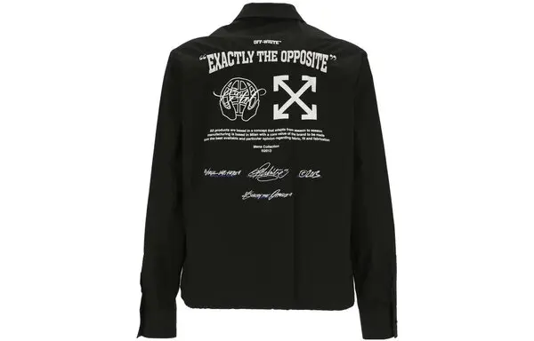 Off-White Zip Up Shirt Jacket