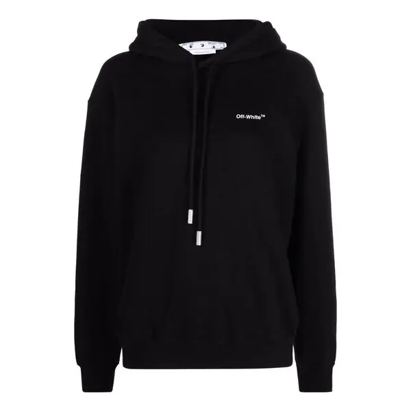 Off-White Diag Regular Hoodie - Black/white