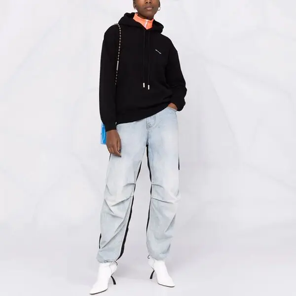 Off-White Diag Regular Hoodie - Black/white