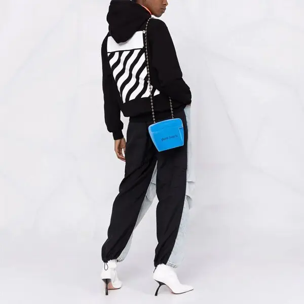 Off-White Diag Regular Hoodie - Black/white
