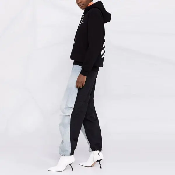 Off-White Diag Regular Hoodie - Black/white