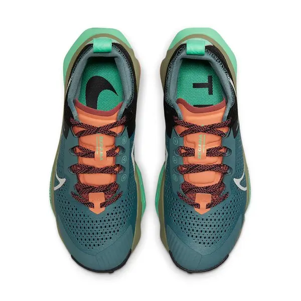 Nike Zoomx Zegama Trail Running Shoe - Black/green