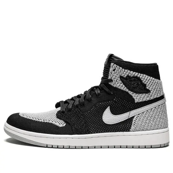 JORDAN 1 Retro High Og Flyknit Sneakers - Black/cool Grey