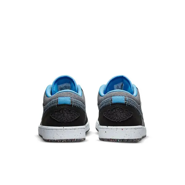 JORDAN 1 Low 'crater Black' Sneakers - Grey/blue/black