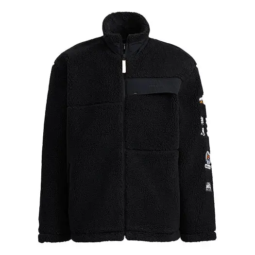 Adidas Neo Logo Casual Stand Collar Windproof Sports Jacket