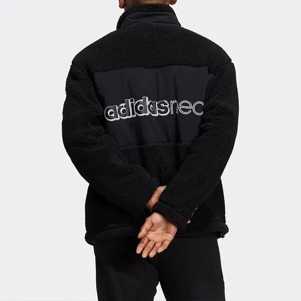 Adidas Neo Logo Casual Stand Collar Windproof Sports Jacket