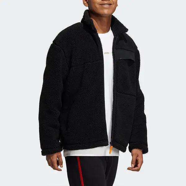 Adidas Neo Logo Casual Stand Collar Windproof Sports Jacket