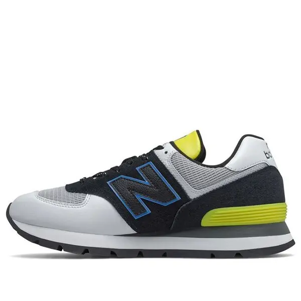 NEW BALANCE 574 Rugged Sneakers - Black/gray/yellow