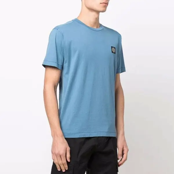 Stone Island Patch T-shirt - Mid Blue