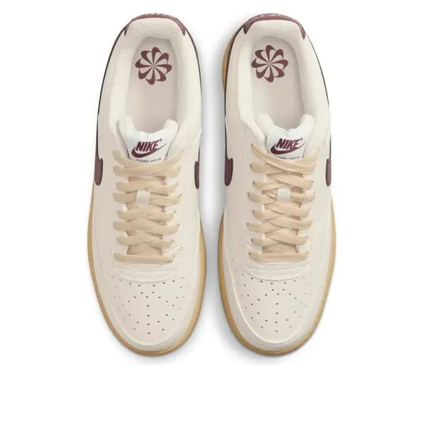 Nike Court Vision Low Next Nature Sneakers - Cream/gray/brown