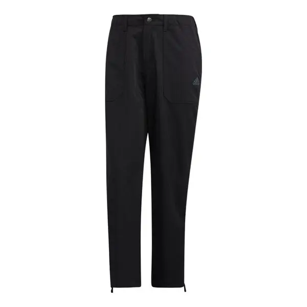Adidas Solid Color Straight Sports Pants Black - Default Colorway