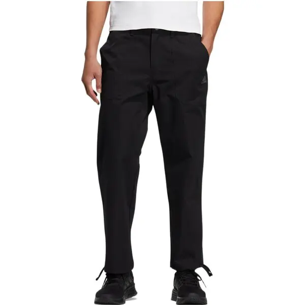 Adidas Solid Color Straight Sports Pants Black - Default Colorway