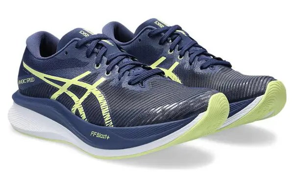 Asics Magic Speed 3 Athletic Sneakers - Illusion Blue/glow Yellow