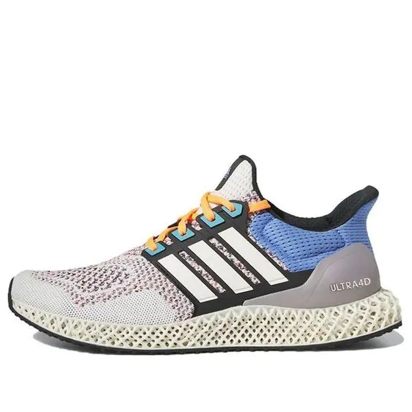 Adidas Ultra 4d Running Shoes - White/grey/blue