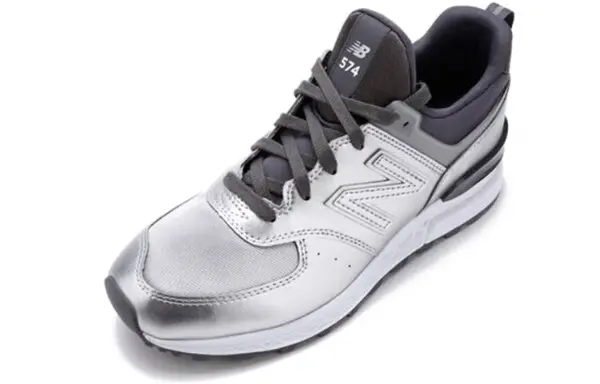 NEW BALANCE 574 B Low Top Retro Sneakers - Silver