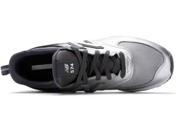 NEW BALANCE 574 B Low Top Retro Sneakers - Silver