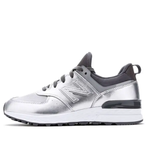 NEW BALANCE 574 B Low Top Retro Sneakers - Silver