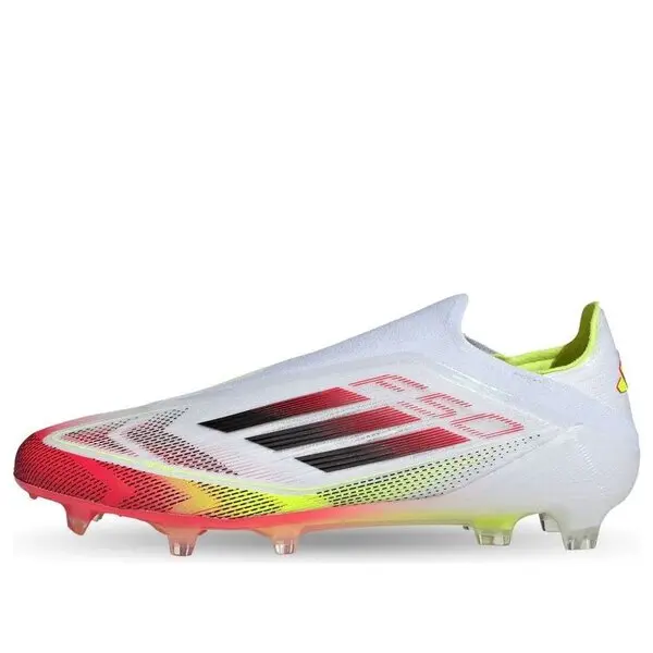 Adidas F50 Elite Laceless Fg Soccer Cleats - Cloud White/core Black/solar Yellow