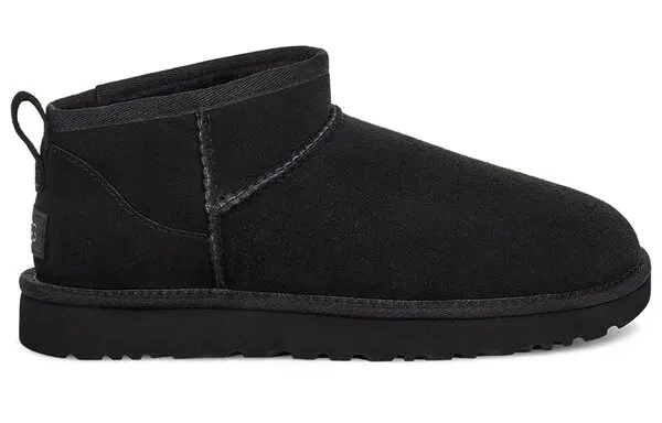 UGG Classic Ultra Mini Ankle Boots - Black