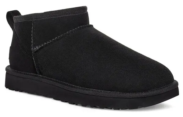 UGG Classic Ultra Mini Ankle Boots - Black