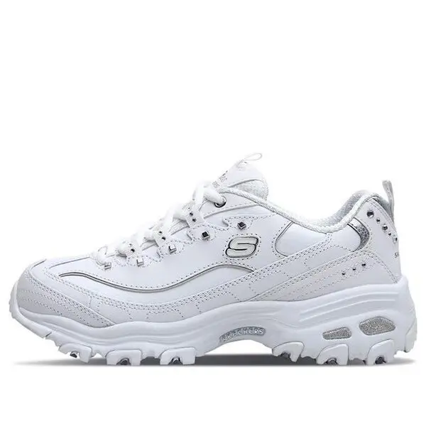Sketchers D'lites Sneakers - White/silver