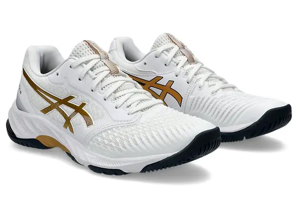Asics Netburner Ballistic Ff 3 - White/pure Gold
