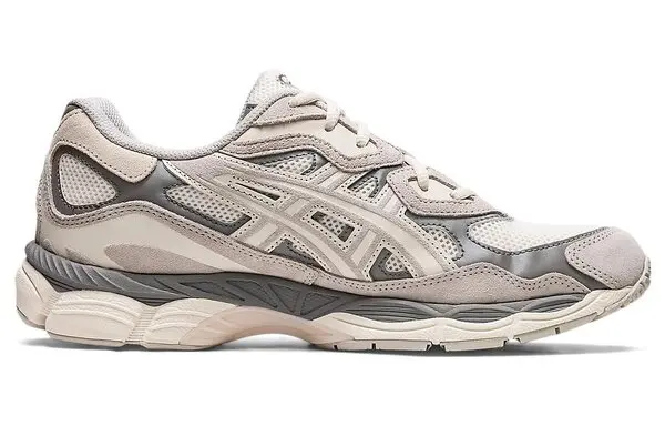 Asics Gel-nyc "cream Oyster Grey" Sneakers - Cream/grey