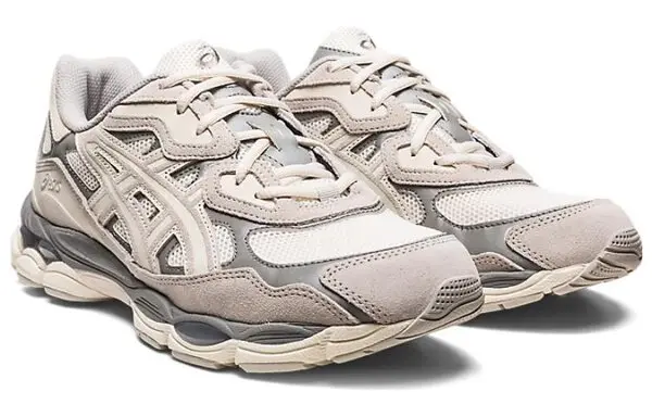 Asics Gel-nyc "cream Oyster Grey" Sneakers - Cream/grey