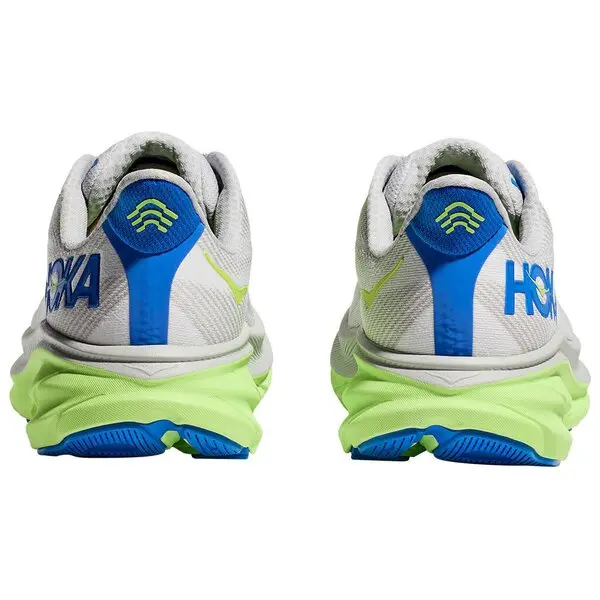 Hoka One One Clifton Athletic Sneakers - Grey/blue/green