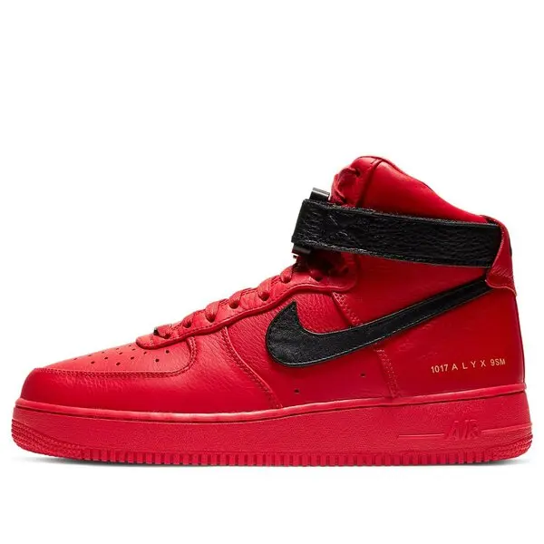 Nike 1017 Alyx 9sm X Force 1 High Top Sneakers - Red/black
