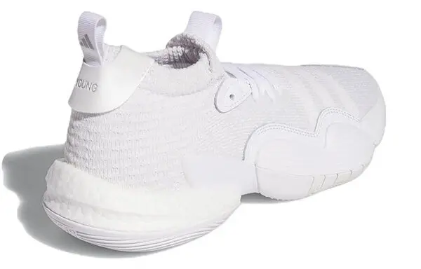 Adidas Trae Young 2 Basketball Sneakers - Cloud White/crystal White/zero Metallic