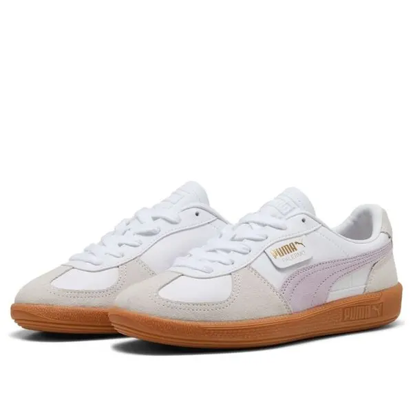 PUMA Palermo Leather Sneakers - White/lilac Frost