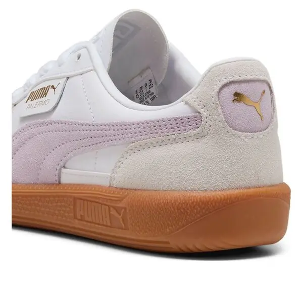 PUMA Palermo Leather Sneakers - White/lilac Frost