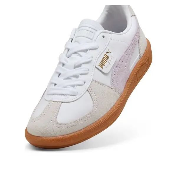 PUMA Palermo Leather Sneakers - White/lilac Frost