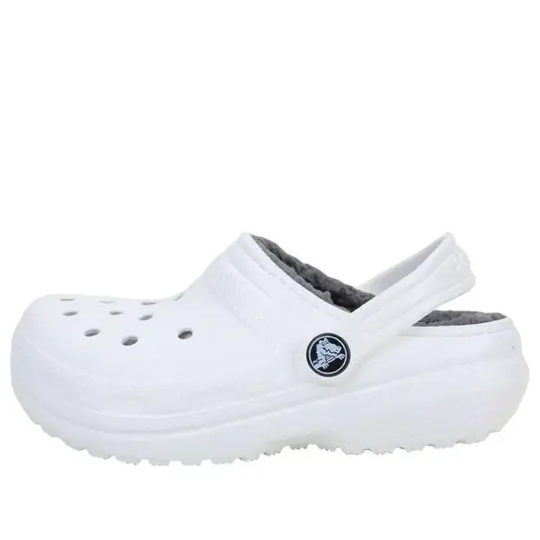 CROCS Classic Lined Clog - White/grey