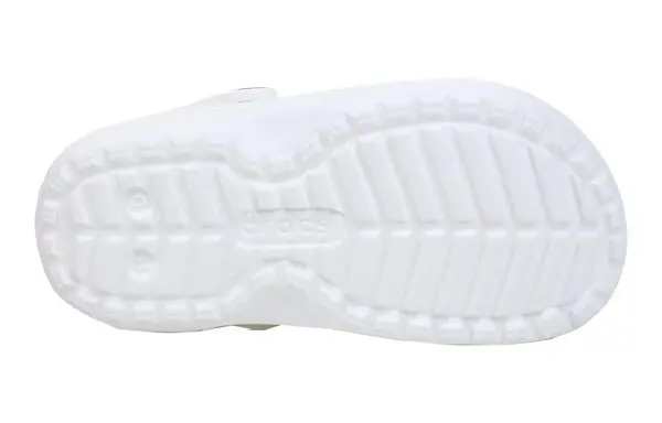 CROCS Classic Lined Clog - White/grey