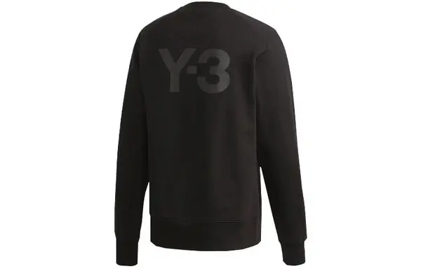 Adidas Y-3 Ss21 Logo Printing Crewneck - Black