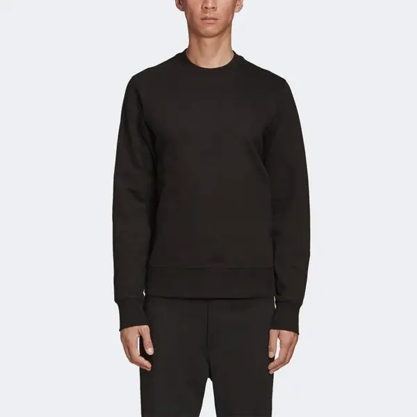 Adidas Y-3 Ss21 Logo Printing Crewneck - Black