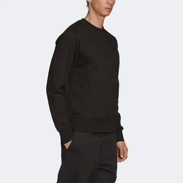 Adidas Y-3 Ss21 Logo Printing Crewneck - Black