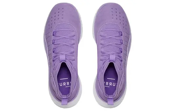 Under Armour Curry 4 Flotro High Top Sneakers - Purple