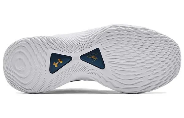 Under Armour Curry 2974 Mid Top Basketball Shoes - Blue/white/yellow