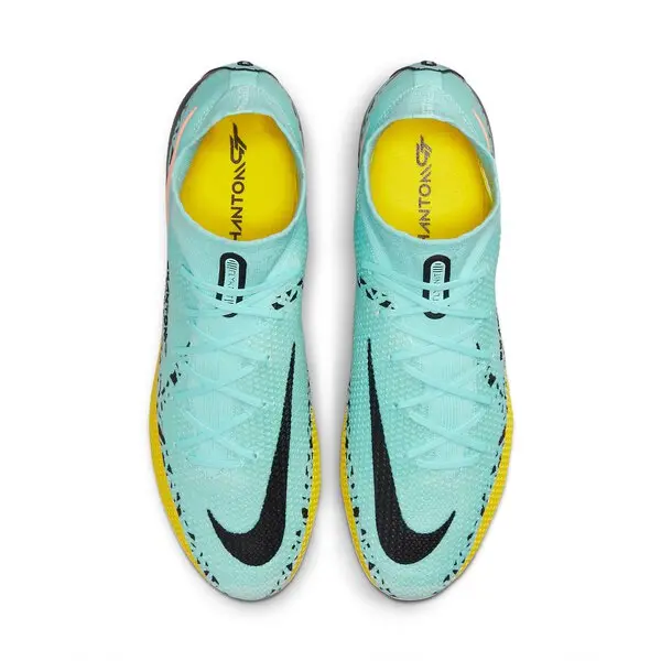 Nike Phantom Gt2 Df Elite Fg Soccer Cleats - Blue/yellow